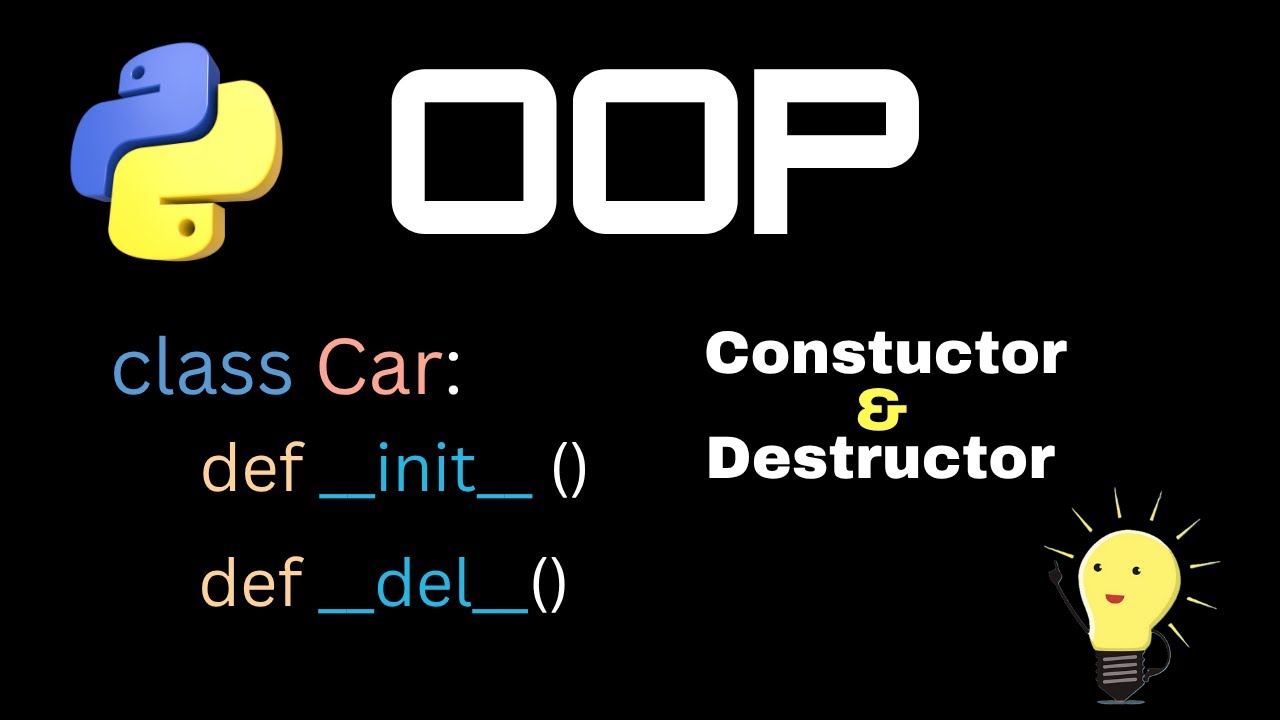 Constructor & Destructor in Python OOP – Explained for Beginners!