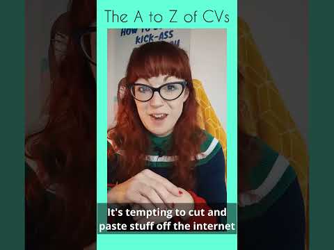 CV A to Z with Rebecca Pay - How to be original on your CV