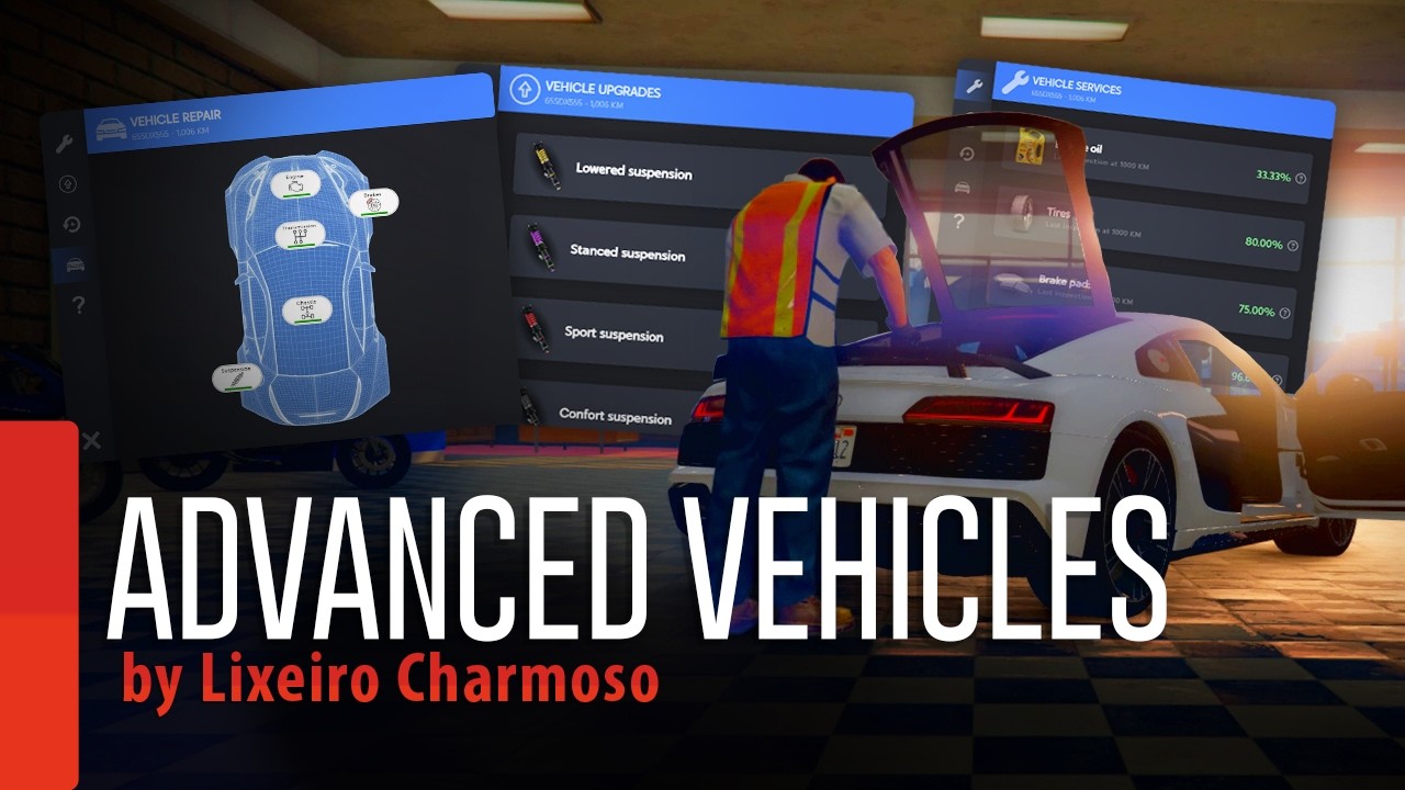 [Fivem] Advanced Vehicles System (Upgrades, car services, oil, nitro, mileage....) (ESX/QBCore)