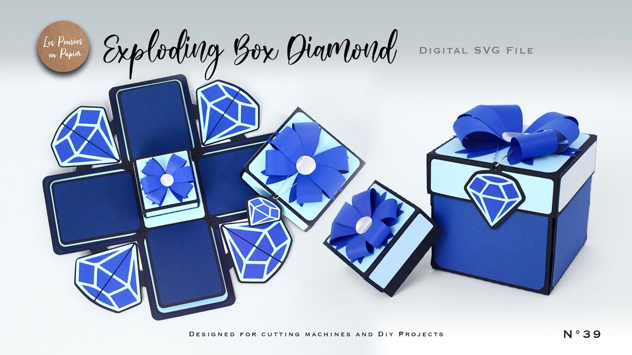 SVG PROJECT EXPLODING BOX DIAMOND | ASSEMBLY TUTORIAL |  LPP | N39