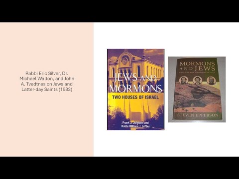 Rabbi Eric Silver, Dr. Michael Walton, and John A. Tvedtnes on Jews and Latter-day Saints (1983)