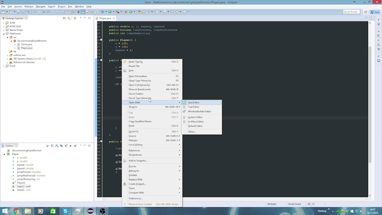 How To Java: Platformer using LWJGL #4: Input