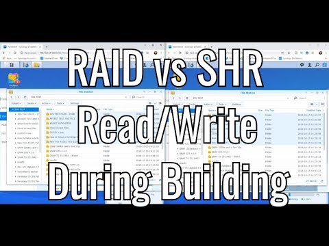 RAID vs SHR Test Part 3 - Read/Write During RAID Change