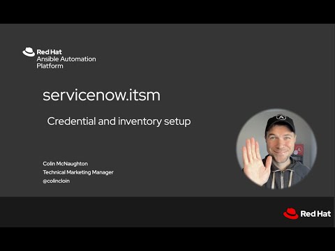 ServiceNow ITSM setup credential and inventory