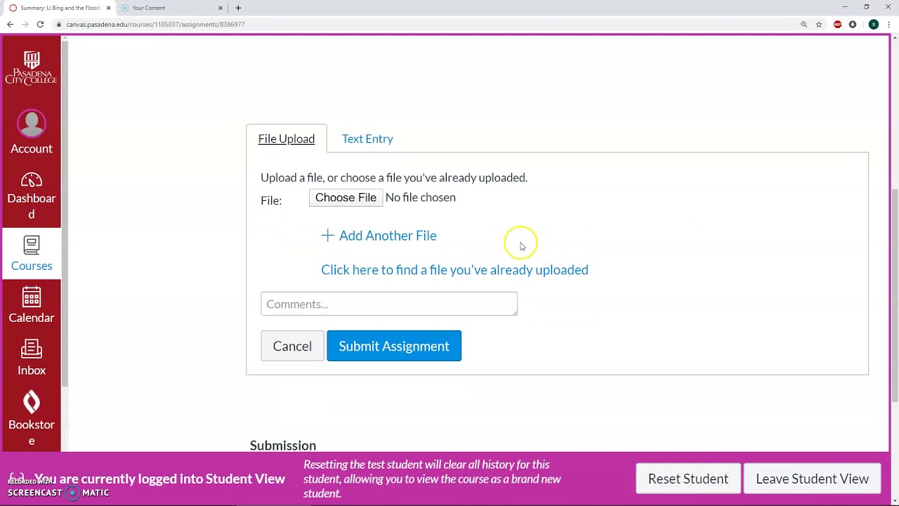 How to Submit Writing (in a doc/docx file)