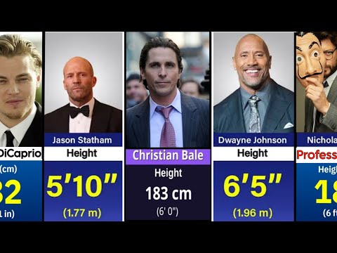 Height Comparison of Hollywood Actors in 2025 |Hollywood actors height comparison