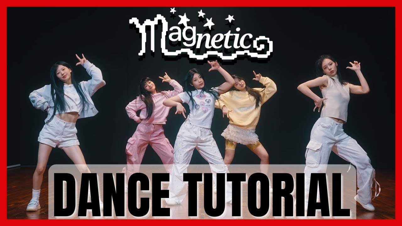 ILLIT - 'Magnetic' Dance Practice Mirrored Tutorial (SLOWED)