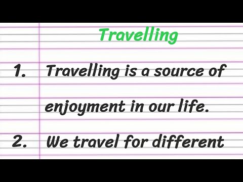Travelling Essay in English 10 Lines || Short Essay on Travelling