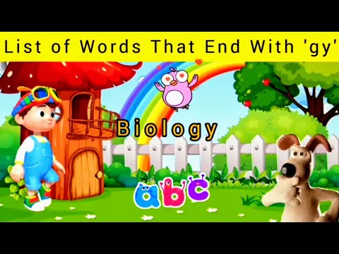 Fun With English: List of Words That End With 'gy'