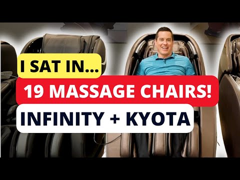 I Sat In 19 Infinity Massage Chairs In 3 Minutes! Kyota Massage Chairs Included