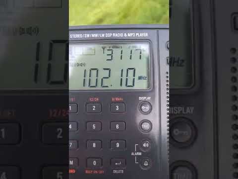 Rádio Gaúcha FM 102.1 de Rio Grande-RS captada em Ijucapirama, Jaguari, Rio Grande do Sul, Brasil