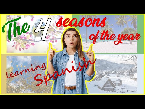 😃 👉 Vocabulario De Las ESTACIONES DEL AÑO En Español 🌈❄️☔️☀️