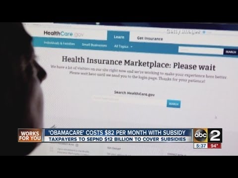 Obamacare costs on average $82 a month with subsidy