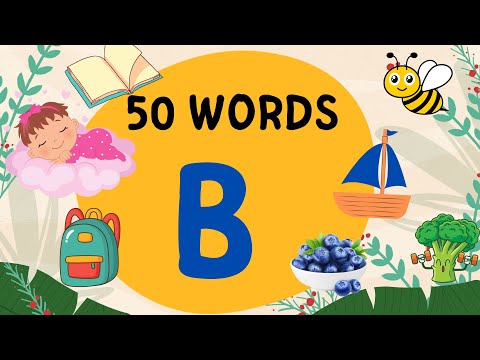 B Letter Words | 50 Words That Start With B | B Letter Words Vocabulary