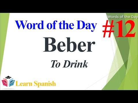 Spanish Word of the Day ★ To Drink ★ Spanish Words ★ Learn Spanish For Beginner