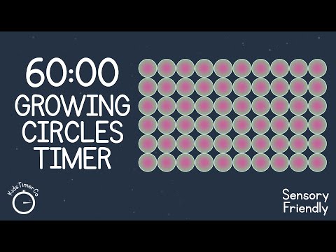 Growing Circles! Simple 60-Minute Sensory Timer for Kids