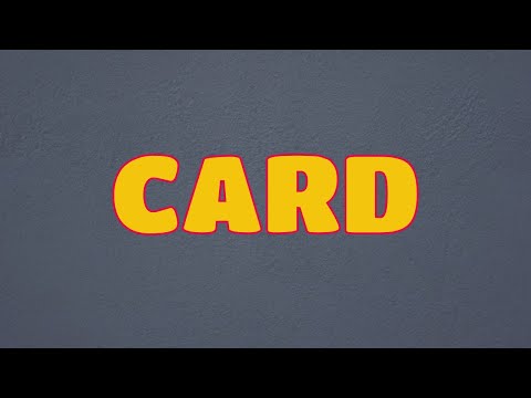 What Does CARD Means || Meanings And Definitions With Example in ENGLISH CARD