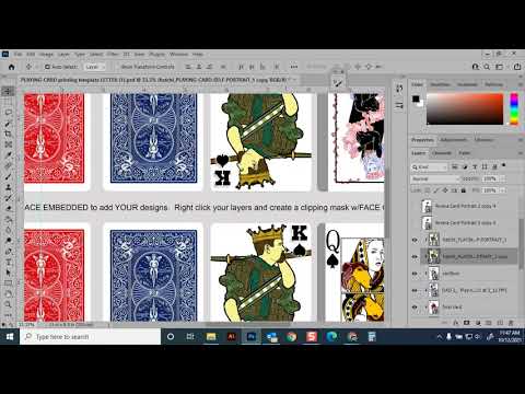 Playing Card Print Template