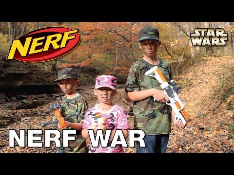 NERF WAR with our Star Wars NERF Guns