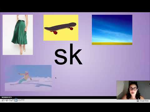 Blends /sc/ and /sk/