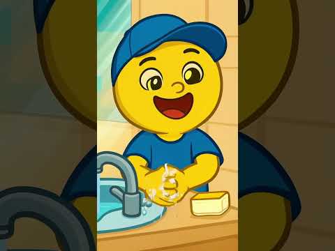 Bimo teaches how to wash hands 🧼✨ #bimo #cocomelon #cartoonforkids