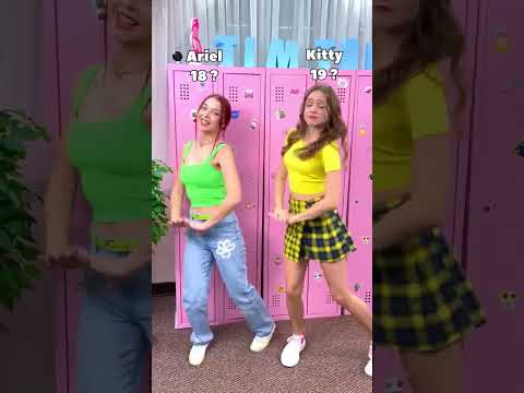 How old are Kitty and Ariel?🤔#foryou #dance #trending #love #shorts #timtin #crazycasa