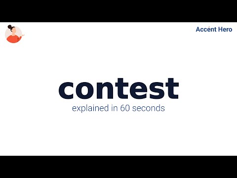 CONTEST - Meaning and Pronunciation