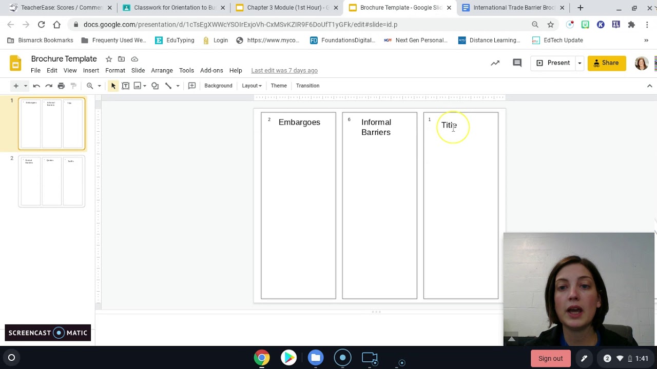 International Trade Barrier Brochure