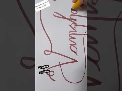 Vanisha❤️❤️ Comment your name 🤩🤩 ,#namecalligraphy