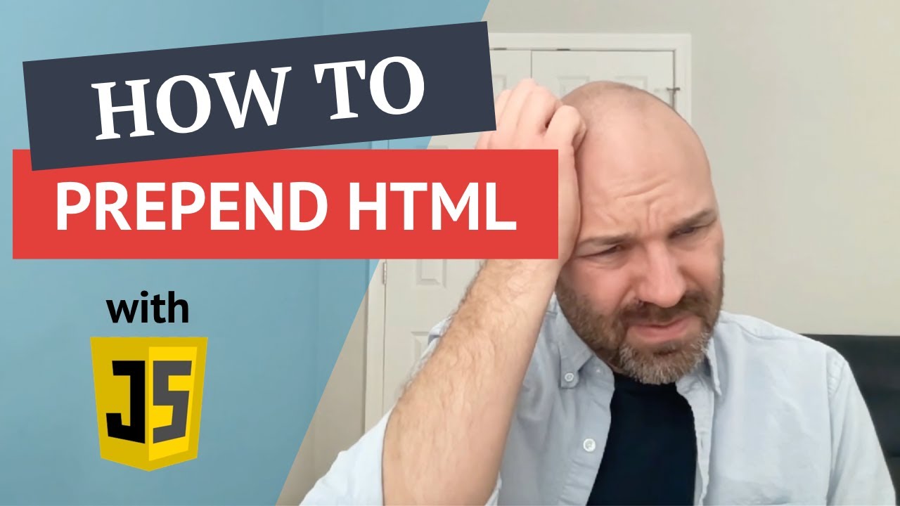 How to prepend an element with JavaScript
