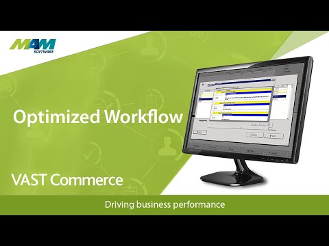 Optimized VAST Commerce Workflow VAST 141 | MAM Software