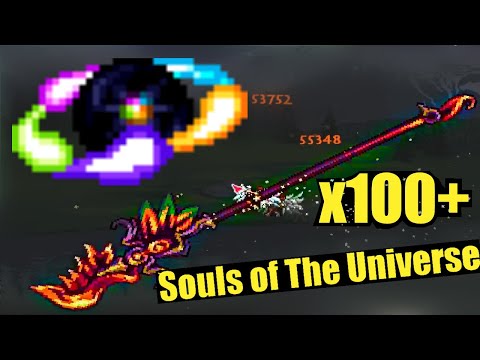 Terraria Dragon Rage with X100+ SOULS OF THE UNIVERSE from Fargos Souls Mod