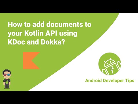 How to add documents to your Kotlin API using KDoc and Dokka?