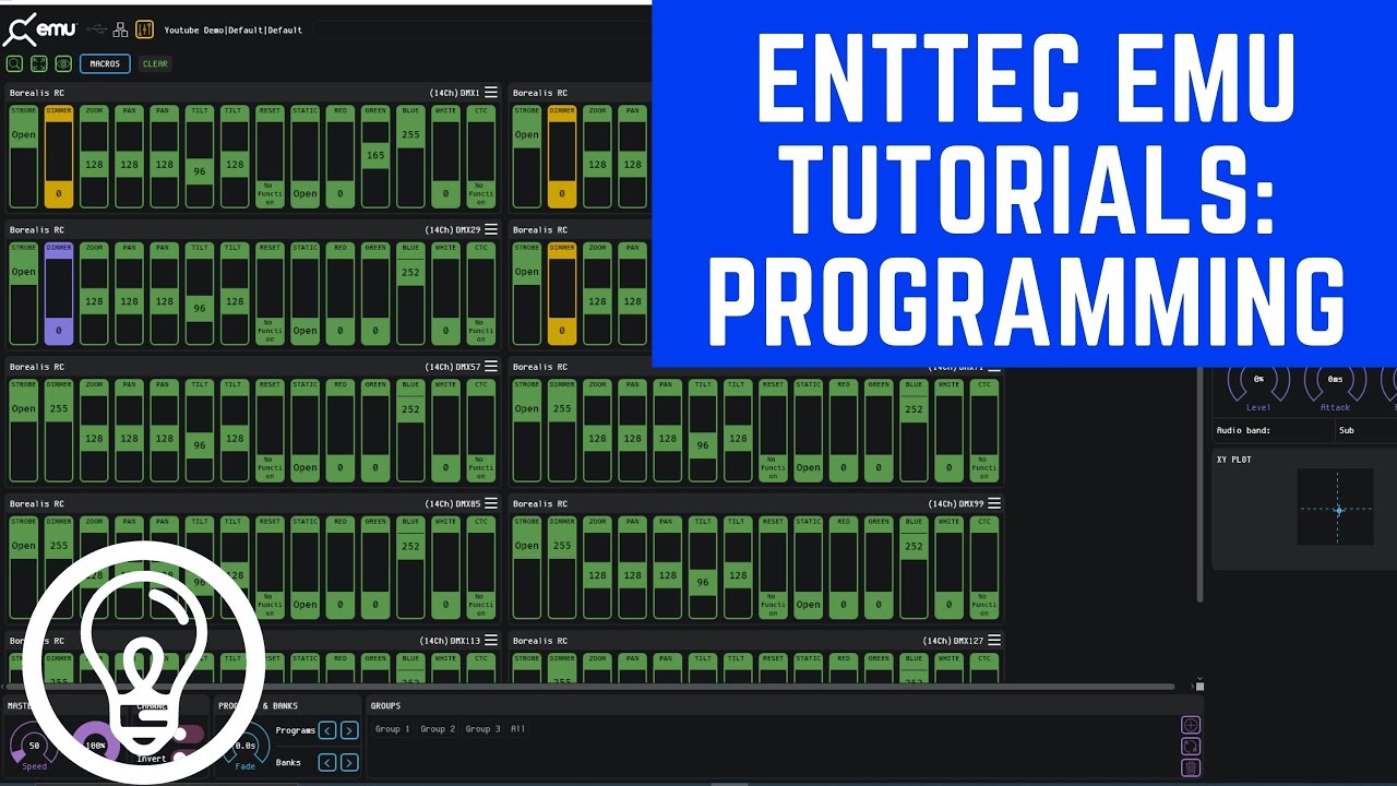 EMU Tutorial 2:  Groups, Programs, and Banks