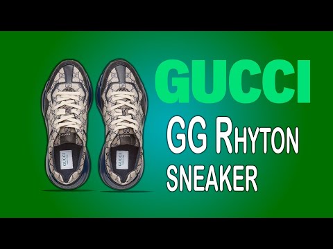 The Men's GG Rhyton sneaker from Gucci a stylish blend of retro aesthetics and luxury craftsmanship
