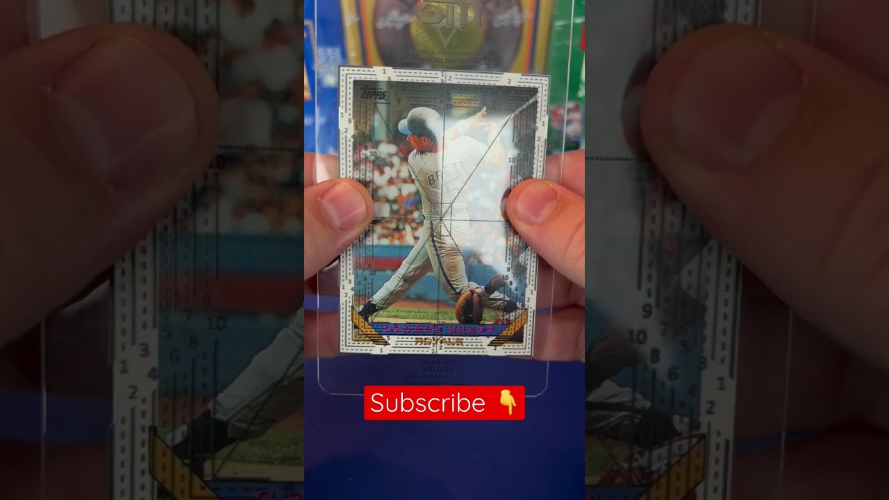 How to determine the CENTERING of a card! #shorts