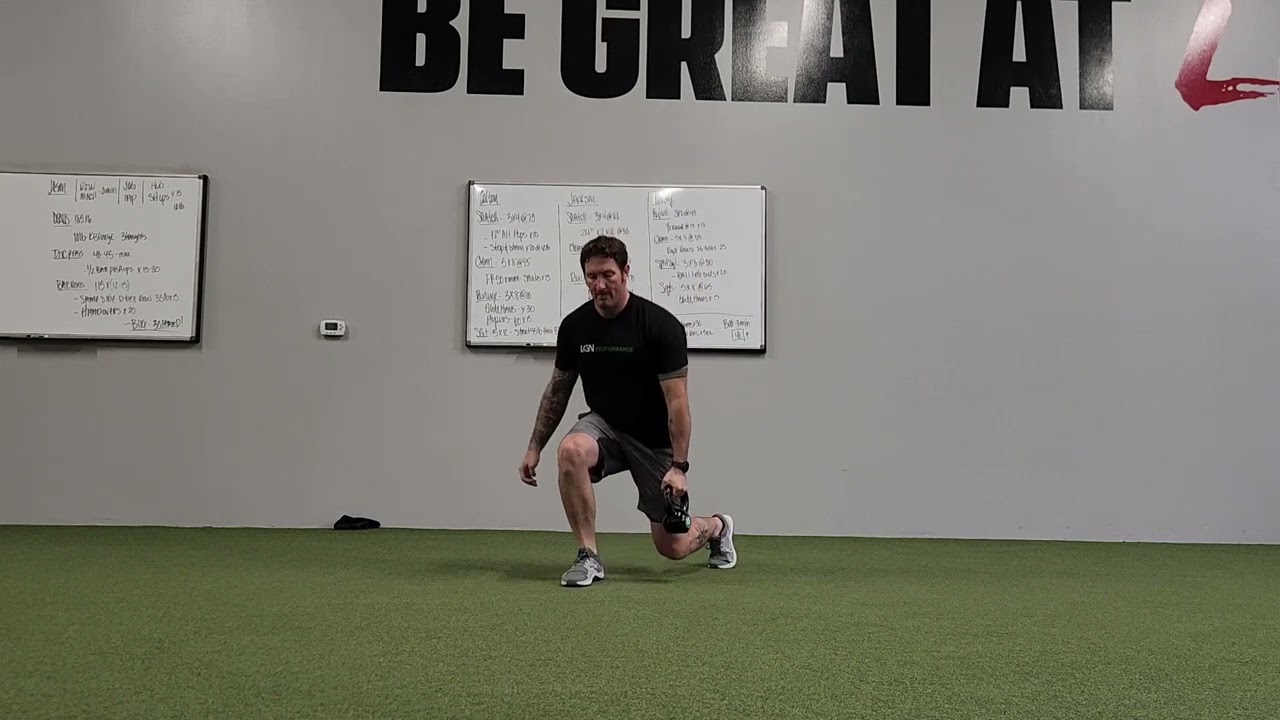 Kettlebell Split Squat Drops