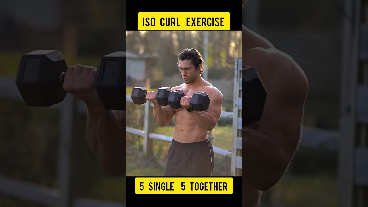 ISO CURL EXERCISE |5 SINGLE AND 5 TOGETHER| Best Biceps Workout #shorts #shortsfeed #biceps #workout