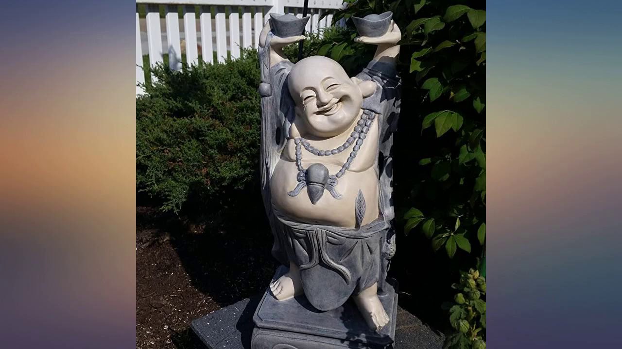 Design Toscano KY356 Jolly Hotei Laughing Buddha Asian Decor Garden Statue, 25 review