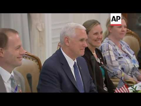 US VP Pence meets with Indonesia's VP