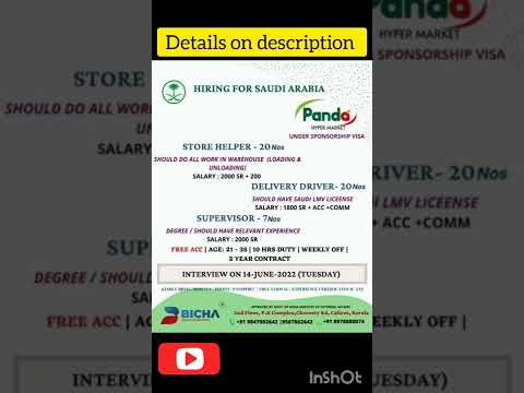 Hyper Panda Supermarket Saudi Arabia Jobs - Urgent hiring