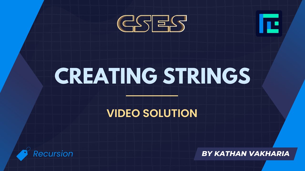 Creating Strings Video Solution | CSES Problemset | Introductory Problems