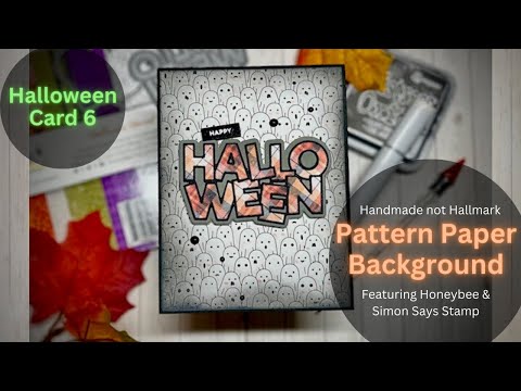 Halloween Card 6 | Patter Paper "Upgrade" | HoneyBee & Simon Says Stamp