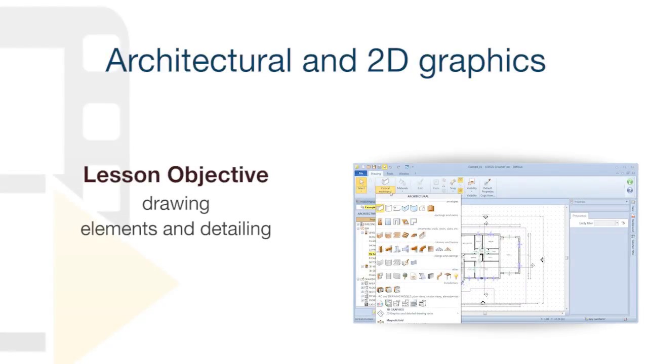 Edificius Tutorial - Architectural objects and 2D graphics - ACCA software