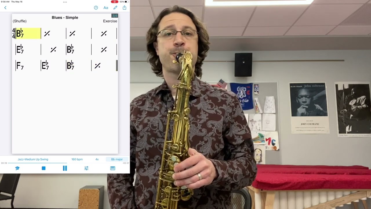 Basic Bb Blues - Improvisation Example