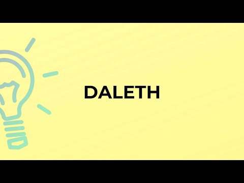 What is the meaning of the word DALETH?