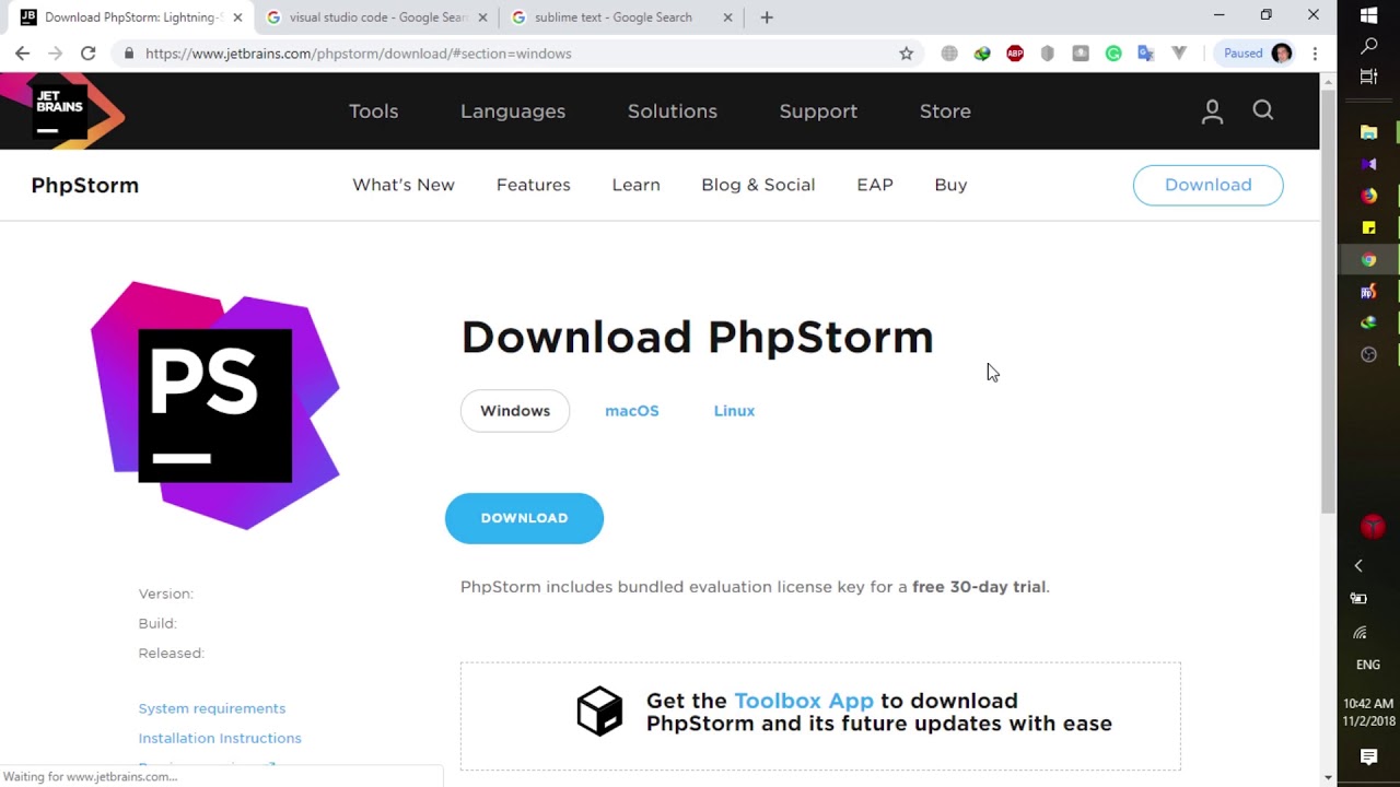 03 IDE, PHPStorm, sublime text, visual studio code Editor for PHP