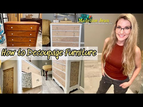 How to Decoupage Furniture | Easy & Fast