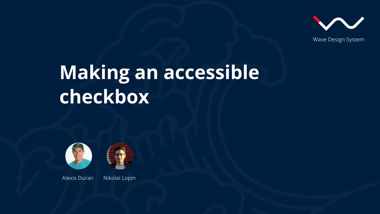 🇬🇧 Making an accessible checkbox in Wave UI