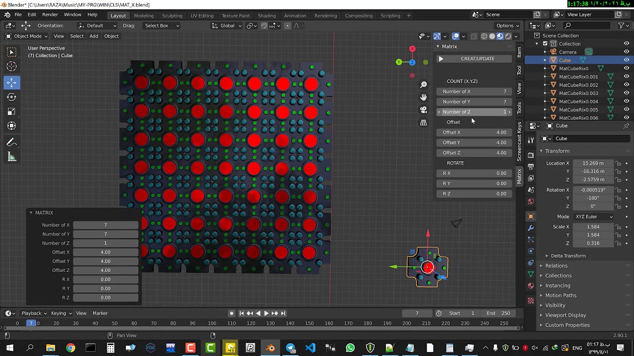 02- MATRIX BLENDER ADDON
